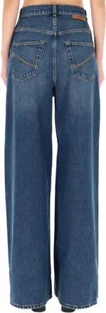 Stella McCartney High-Waist Cotton Jeans - Blue