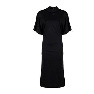 Karl Lagerfeld Wickel-Jerseykleid - - Dresses - Damen - Schwarzk - S
