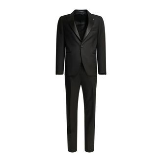 Tagliatore Virgin Wool Tuxedo - - Suits - Herren - Schwarzk - L