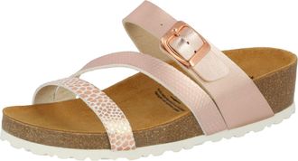 Lico Natural Glitter Damen Pantoletten, Rose, 41 EU