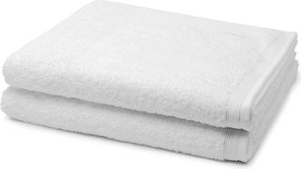 M&ouml;ve 2 teiliges Frottier-Set - Superwuschel (2 X Duschtuch im Set) - 520 g/m2 - Baumwolle - Walkfrottee - saugstark - weich und flauschig - Snow