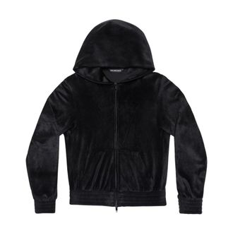 Balenciaga Sweatshirt mit Rei&szlig;verschluss - - Sweatshirts & Hoodies - Damen - Schwarzk - S