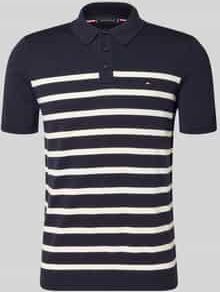 Tommy Hilfiger Regular Fit Strick-Poloshirt aus reiner Baumwolle