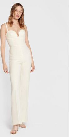 Elisabetta Franchi Jumpsuit TU-007-27E2-V440 Weiß Slim Fit