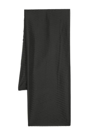 Emporio Armani Plissierter Schal - Schwarz