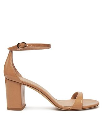 Stuart Weitzman Sandalen Nudist Block 75 SJ983 Beige