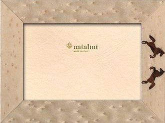 Natalini CavalliI 13X18 Bilderrahmen mit Unterstützung für Tisch, Tulipwood, Beige, 13 X 18 X 1,5