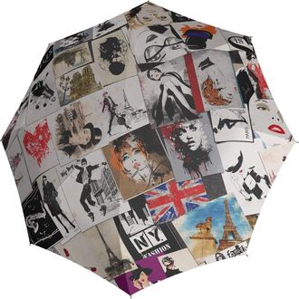 Doppler Langschirm Modern Art Long Automatic - Sehr leicht - Automatik - Stylisches Motiv - Postcards