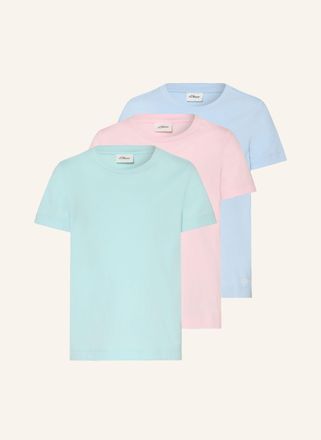 s.Oliver S.Oliver Red 3er-Pack T-Shirts blau