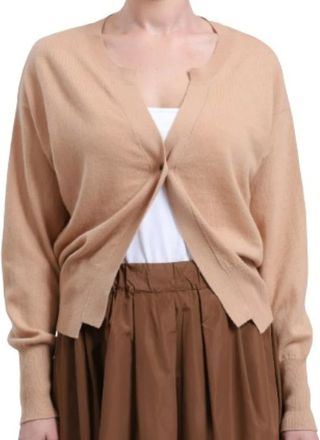 Alpha Studio Ad-8292E2213 Cardigan - Femme - Pulls - Beige - Taille: 38 FR