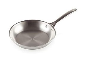 LE CREUSET Po&ecirc;le &agrave; Frire Peu Profonde en Inox, 26 cm, Sans rev&ecirc;tement, 96600226000100