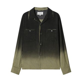 Maison Margiela Femme, Blouses et Chemises, Multicolore, Taille: 40 FR Gradient Check Shirt