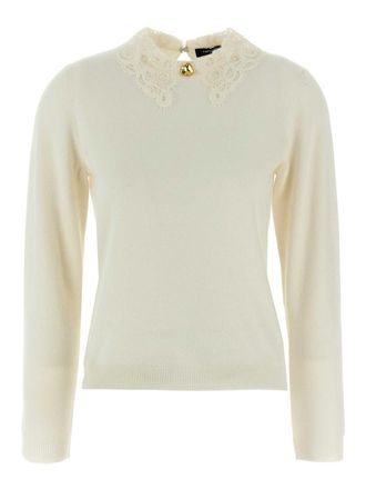 Fabiana Filippi Pull Col Rond - Blanc