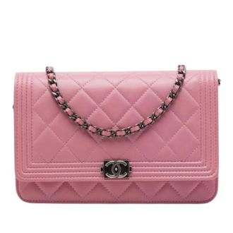 Chanel Pre-owned Boy Flap Wallet on Chain - - Pre-owned - Damen - Rosa - ONE SIZE