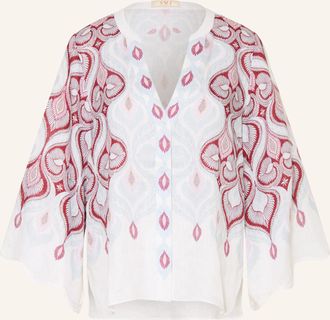 IVI Collection Ivi Collection Blusenshirt Aus Leinen blau