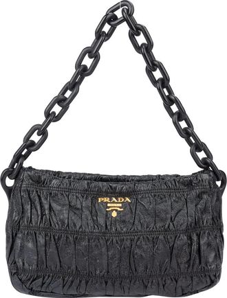 Prada Crossbody Bags - Prada Quilted Patent Leather Shoulder Bag - Gr. unisize - in Schwarz - f&uuml;r Damen