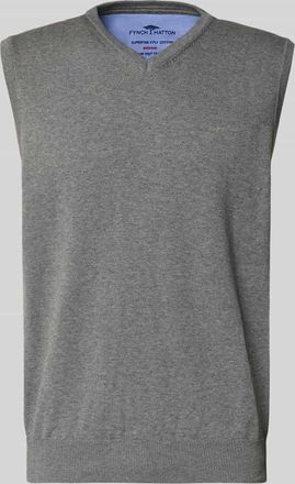 Fynch-Hatton Pullunder mit Label-Stitching