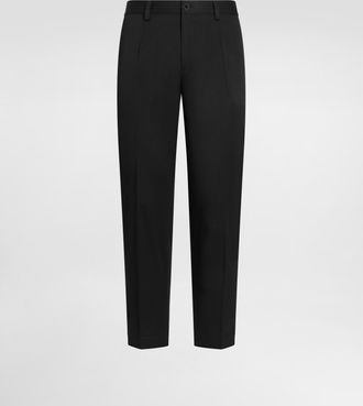 Dolce & Gabbana Wool Canvas Trousers - Mann Hosen Und Shorts Schwarz 60