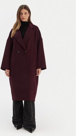 Vicolo Wollmantel TF0003 Dunkelrot Regular Fit