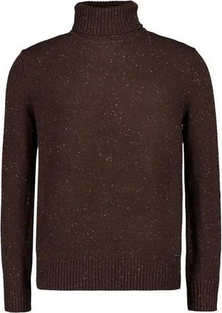 Pierre Cardin Herren Pullover braun Wolle gemustert