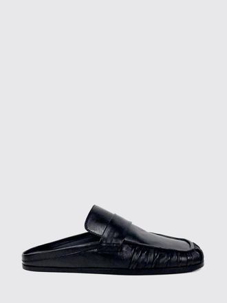 Jil Sander Mules fronc&eacute;es en cuir dagneau &agrave; bout carr&eacute;