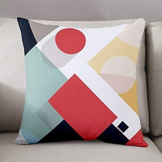 Bonamaison Le Jardin du Lin Zierkissenhüllen, Mehrfarbig, 45x45