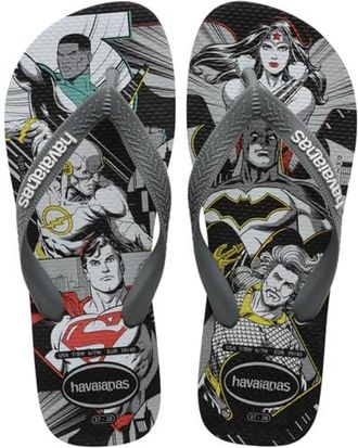 Havaianas Top Heróis DC, Tongs Confortables, Durables et Légères, Semelle avec Superhéros DC, Adultes Unisexe