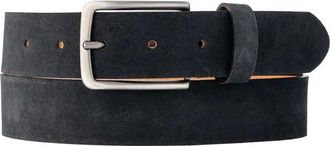 Alberto Herren Gürtel blau Veloursleder