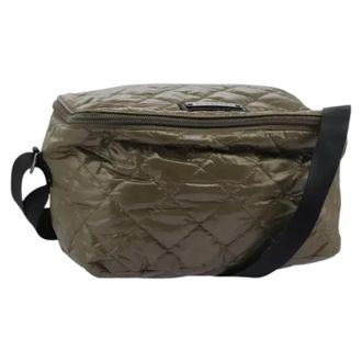 Burberry Pre-owned Nylon sacs-ports-paule - Femme - Pre-owned - Vert - Taille: ONE Size