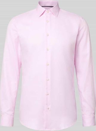 Jake*s Slim Fit Businesshemd aus reiner Baumwolle