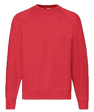 Fruit Of The Loom Raglan Classic - Sweat-Shirt - Homme - Rouge (Red) - Taille: XL