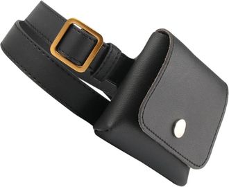 Yardwe Leder Bauchtasche Damen Retro G&uuml;rteltasche Multifunktionale Crossbody Bag Schwarz Kleine Leichte Tasche f&uuml;r Schl&uuml;ssel Handy Alltag Business