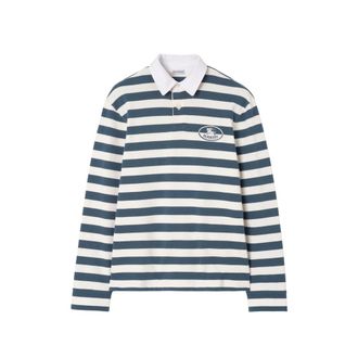 Burberry Knight-stamp Cotton Rugby Shirt