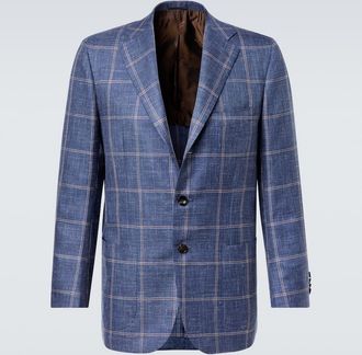 Kiton Blazer aus Kaschmir, Schurwolle, Seide und Leinen