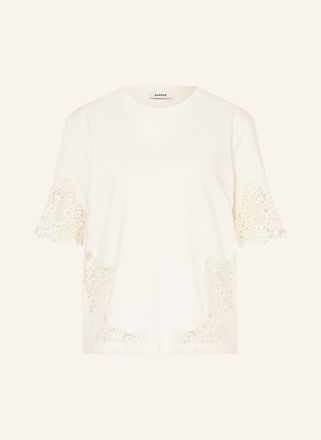 Sandro Sandro T-Shirt Mit Spitze weiss