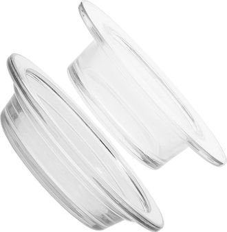 Valiclud 2 Stück Teiliges Wachsschmelzglas Schalen Transparent Hitzebeständig für Duftlampen Aromatherapie Wax Melt Zubehör Einfache Reinigung Langlebig