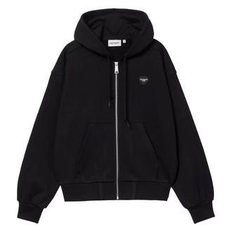 Carhartt Work in Progress Femme, Sweatshirts et sweats &agrave; capuche, Noir, Taille: 40 FR W Hooded Heart II Hartt Jacket