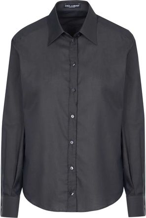Dolce & Gabbana Klassische Bluse - - Blouses & Shirts - Damen - Grau - XS
