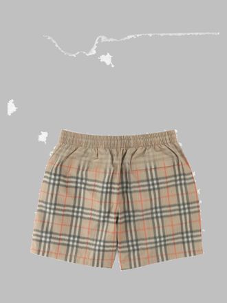 Burberry Check Print Swim Shorts - Beige