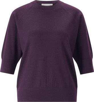 Dries Van Noten Kurzarmpullover Tuan aus Merinowolle