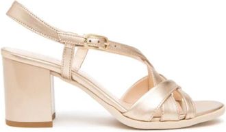 Nero Giardini Femme, Chaussures, Jaune, Taille: 38 EU Sandalo in pelle laminato