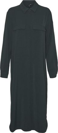 Vero Moda VMALVA L/S CALF SHIRT DRESS WVN GA