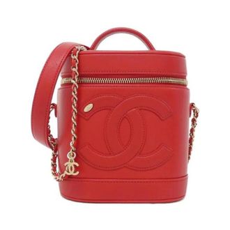 Chanel unisex, Pre-owned, Rouge, Taille: ONE Size Sac bandouli&egrave;re en cuir dagneau doccasion