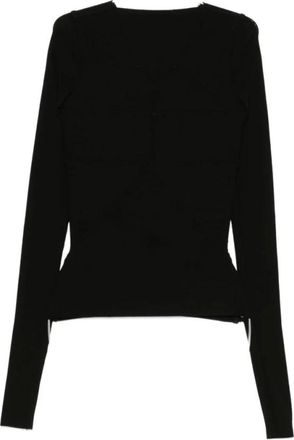 Rick Owens Femme, Tops, Noir, Taille: 38 FR Haut &agrave; manches longues