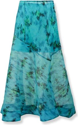 Ganni Femme, Jupes, Multicolore, Taille: 38 FR Organza Midi Skirt