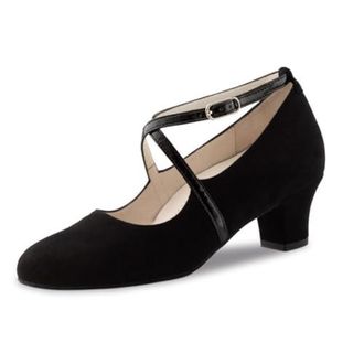 Werner Kern Femmes Chaussures de Danse Tabea - Su&eacute;de Noir - 4,5 cm [UK 3]