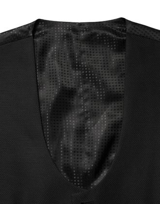 Dolce & Gabbana Wool Single-Breasted Vest - Black