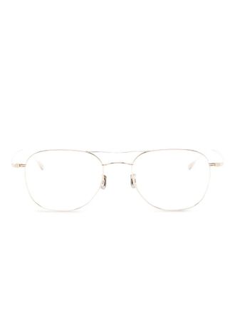 Eyevan 7285 lunettes de vue &agrave; monture structur&eacute;e - Or