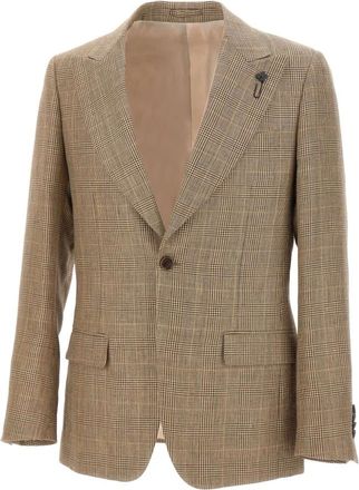 Lardini Homme, Vestes, Brun, Taille: XL Blazer Pied-de-poule