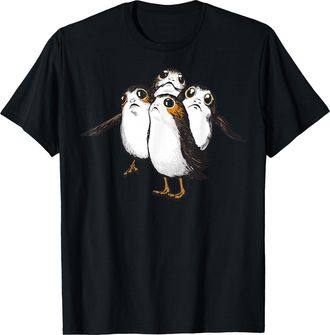 Star Wars Last Jedi Grouping of Porgs Graphic T-Shirt T-Shirt